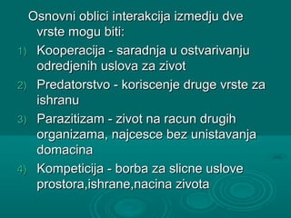 Koevolucija u ekoloskim sistemima | PPT