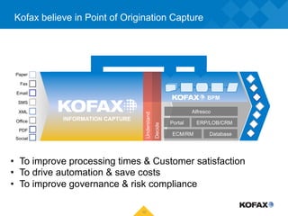 Kofax: Data Capture at the Point of Origination | PDF | Business ...