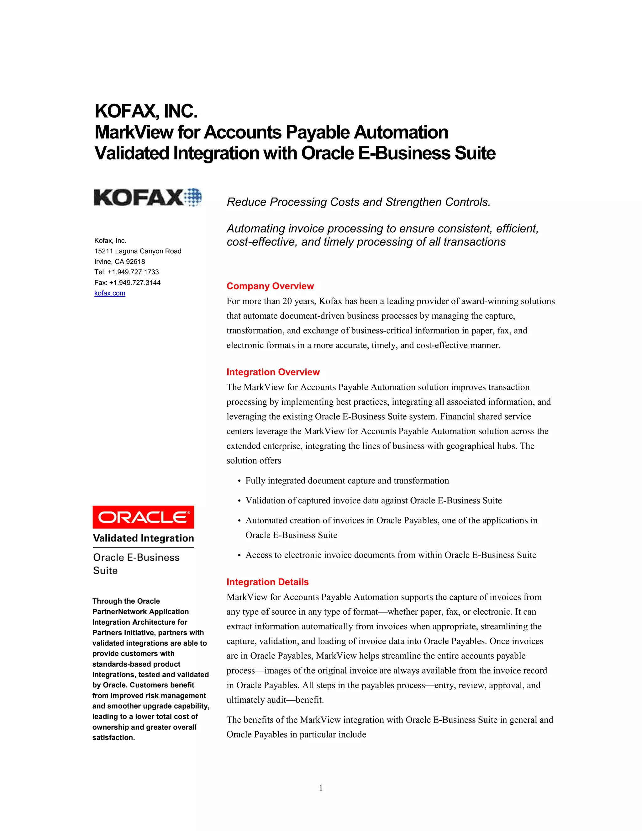 Kofax ebs-12-1-167804 | PDF