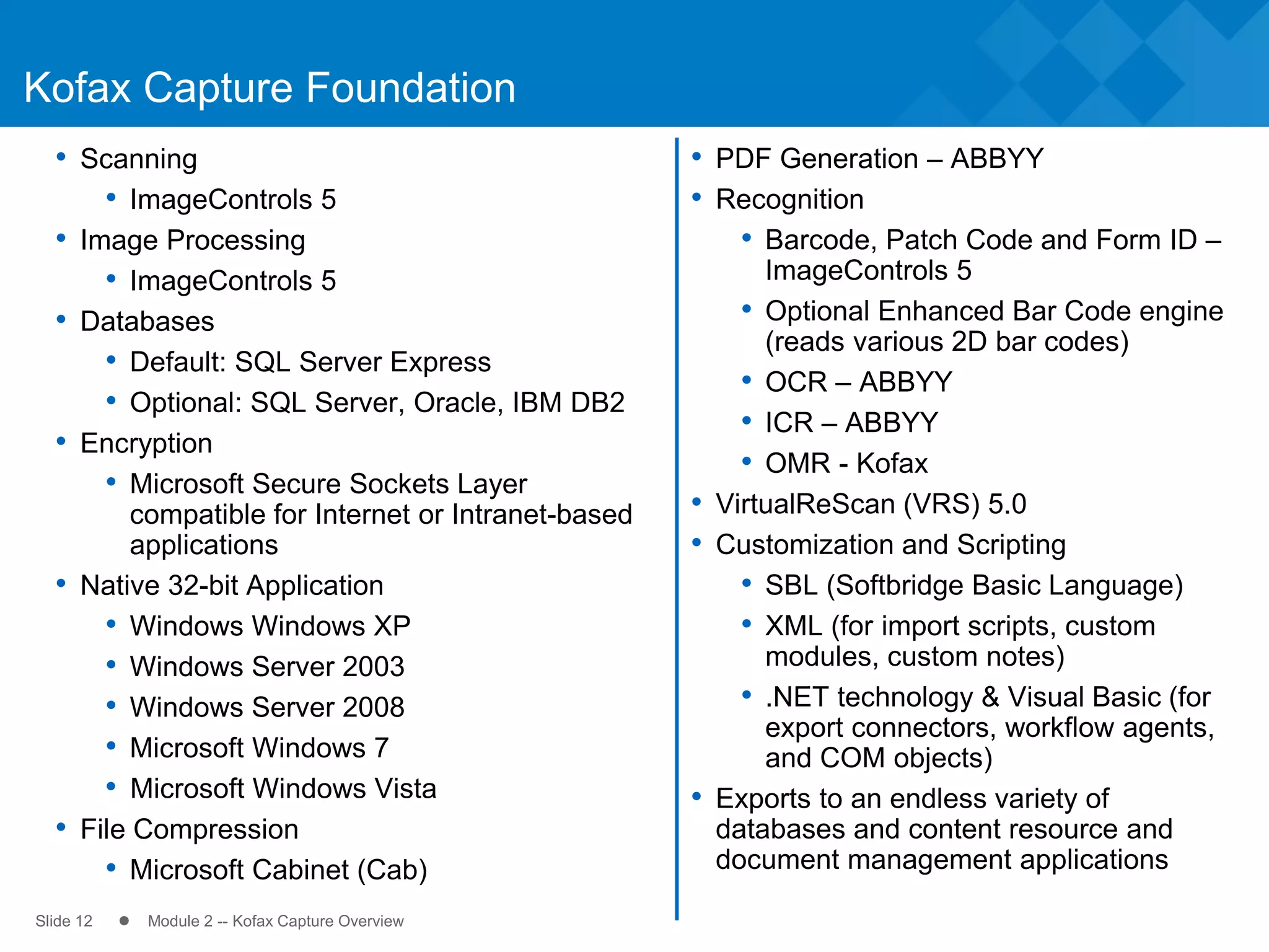 Kofax capture overview | PDF