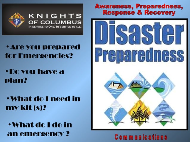 Knights of Columbus EmComm Presentation | PPT