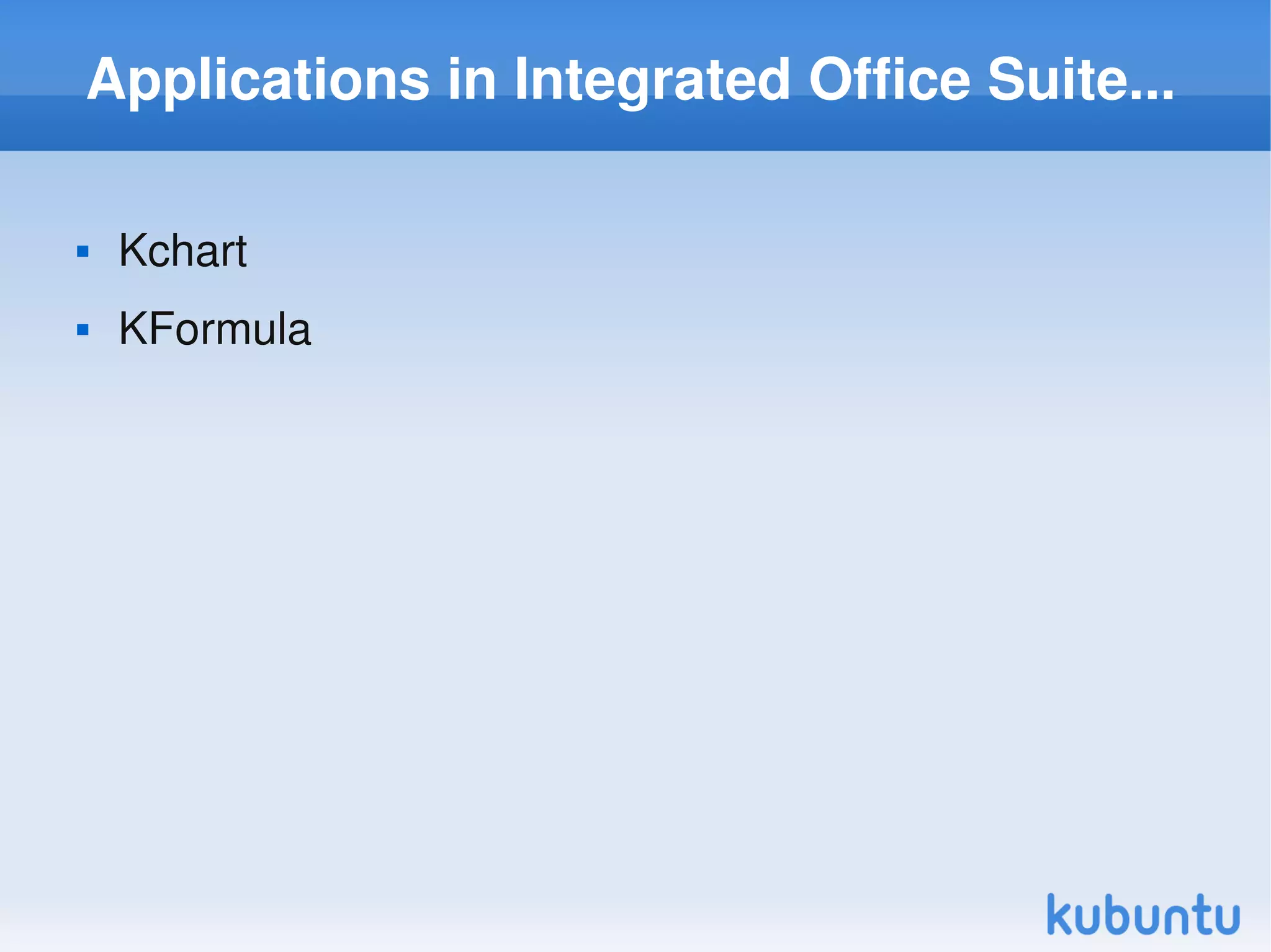 Koffice for mobile productivity | PPT