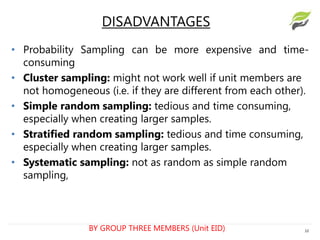 PROBABILITY SAMPLING BY RICHARD MENSAH AND GROUP MEMBERS | PPT