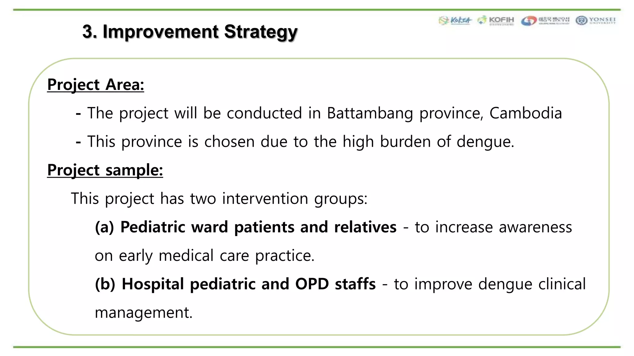 Action Plan on Dengue Death Prevention In Battambang, Cambodia (5Ys ...