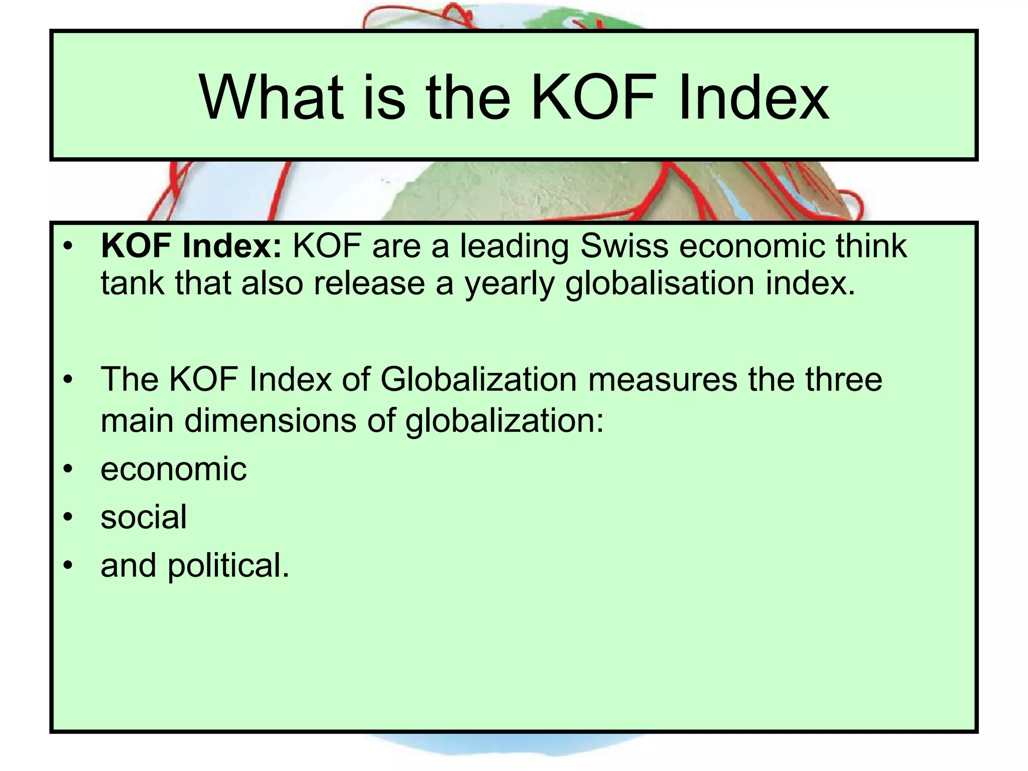 Kof index of globalisation | PPTX