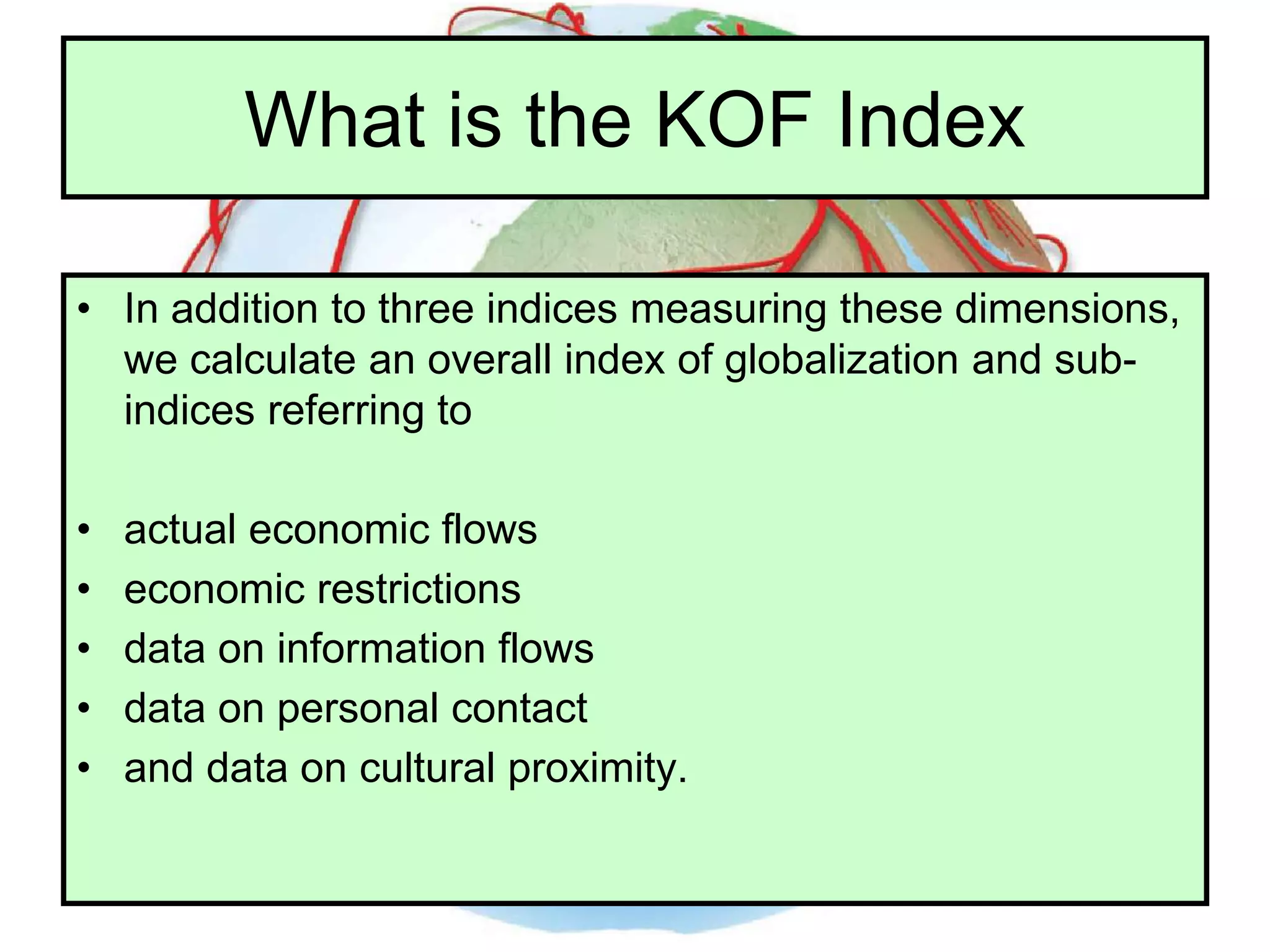 Kof index of globalisation | PPTX