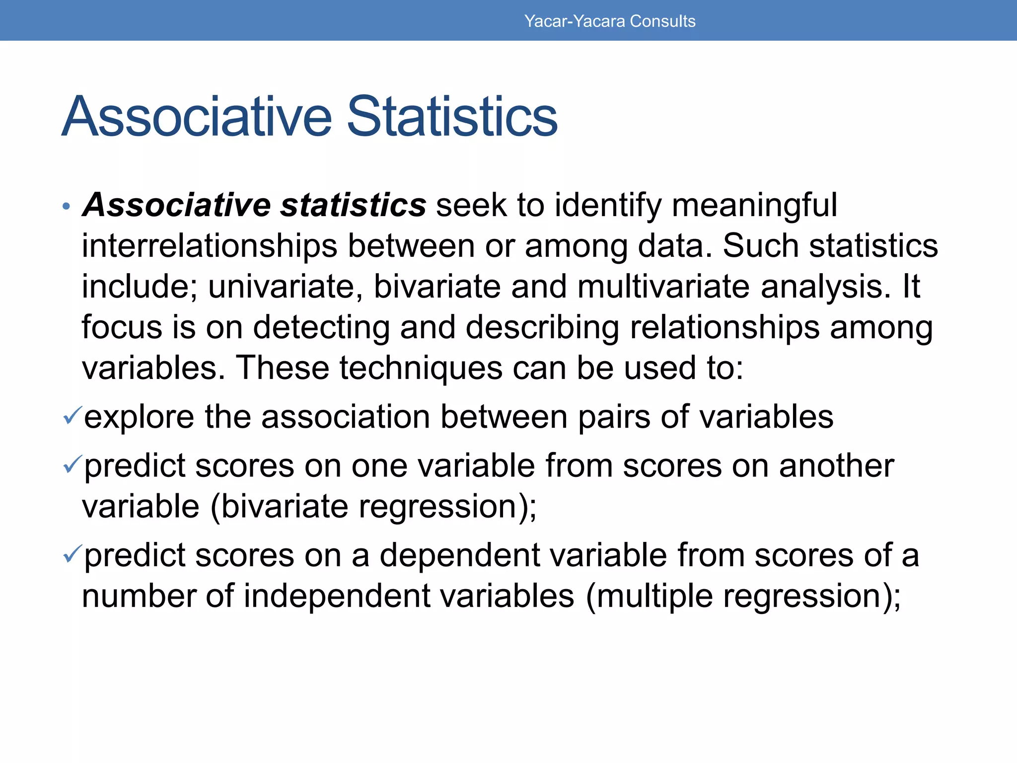 Kofi nyanteng spss associative data analysis | PDF