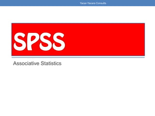 Kofi nyanteng spss associative data analysis | PDF