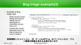 (KOF2017) LibreOffice development activities: QA and Translation | PDF | Computer Software and ...