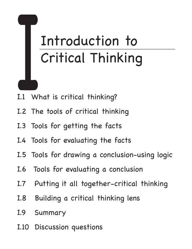 Conclusions in Critical Thinking | PDF