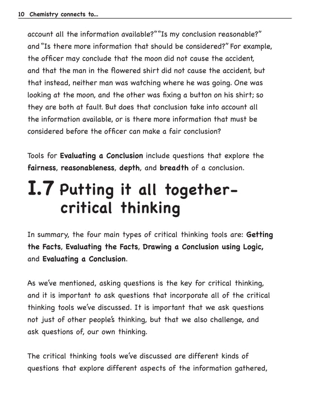 Conclusions in Critical Thinking | PDF