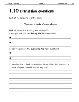 Conclusions in Critical Thinking | PDF