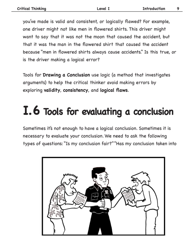 Conclusions in Critical Thinking | PDF