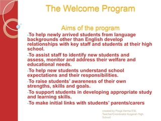 Kogarah High School Welcome Program | PPTX | Education industry ...