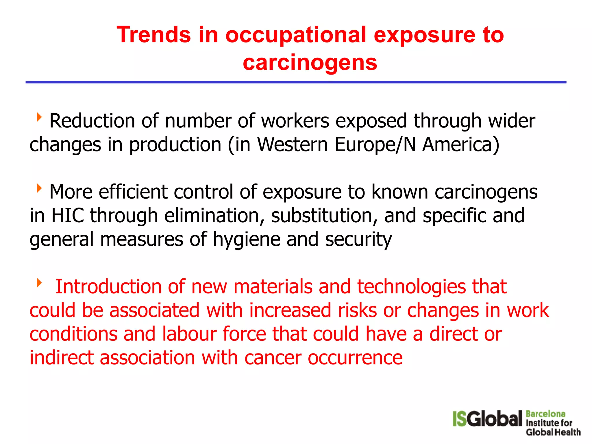 Occupational Cancer in the 21st century | PDF