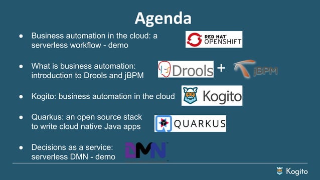 Kogito: cloud native business automation | PPT