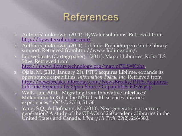 Koha | PPTX | Technology & Computing