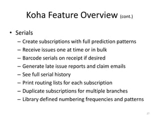 Why do you consider to adopt Koha Open Source Integrated Library System ...