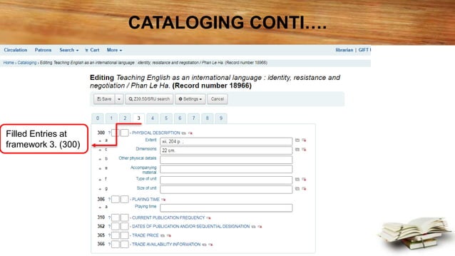 Koha cataloguing module | PPTX