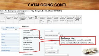 Koha cataloguing module | PPTX