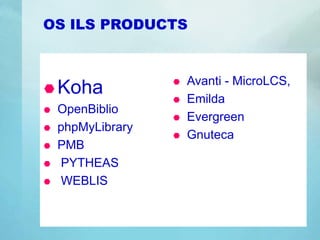 Koha: ILS | PPT