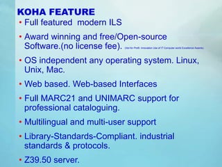 Koha: ILS | PPT