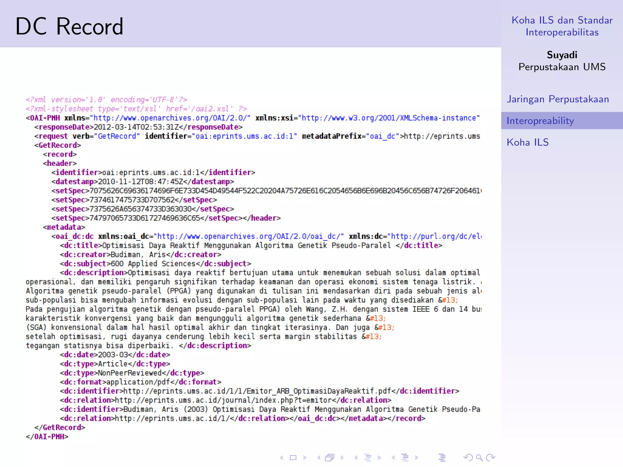 Koha ILS and Interoperability Standards | PDF