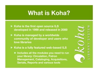 Intro to Koha | PPT