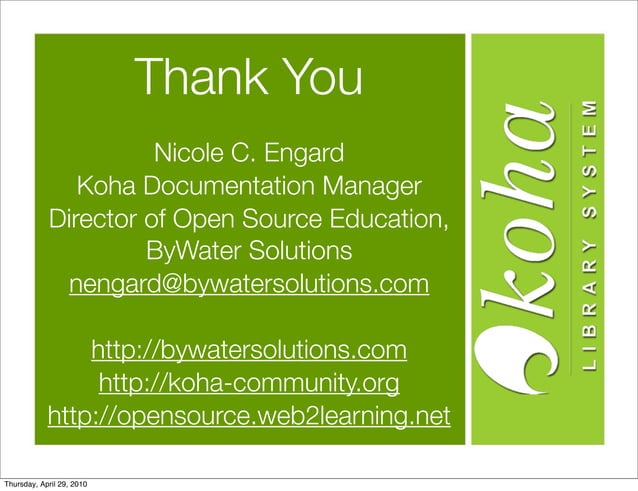 Intro to Koha ILS | PPT