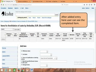 Koha Cataloguing Module | PPTX