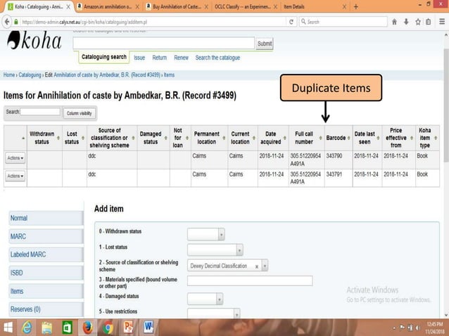 Koha Cataloguing Module | PPTX