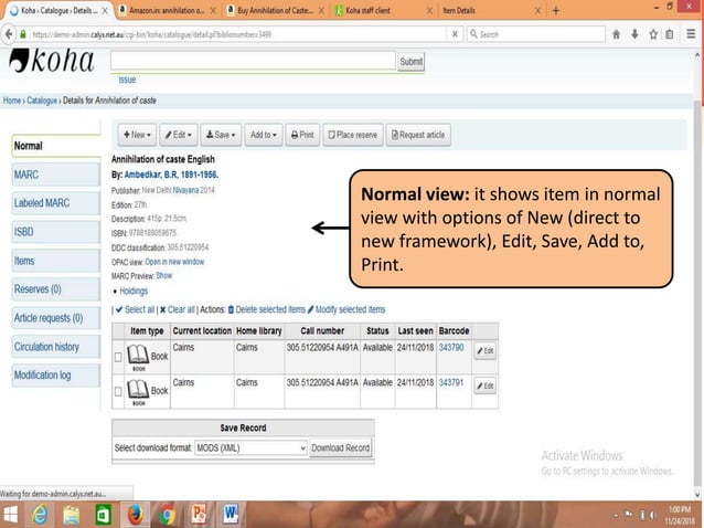 Koha Cataloguing Module | PPTX