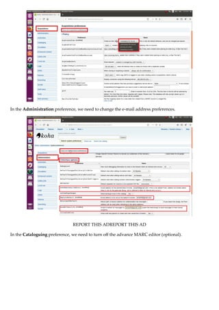 Koha Configuration – Global System Preferences | PDF