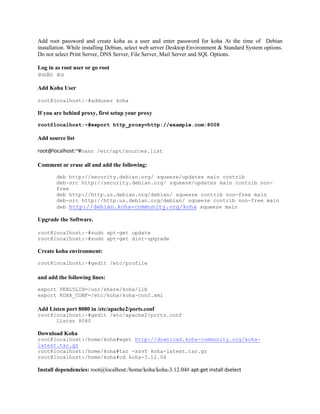 Koha Installation Balid Pdf
