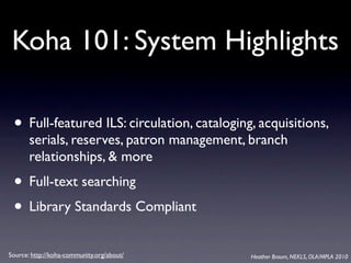 Koha intro presentation | PPT