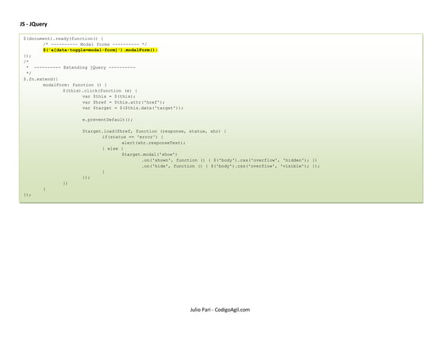 Kohana bootstrap - modal form | PPT