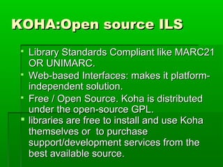 Koha ppt | PPT