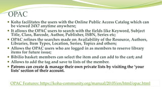 koha PPT 23822.pptx | Operating Systems | Computer Software and ...