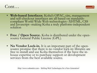 Koha Presentation | PPT
