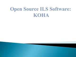 Koha presentation | PPT