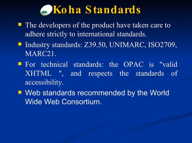 Koha presentationnaclin2010 | PPT