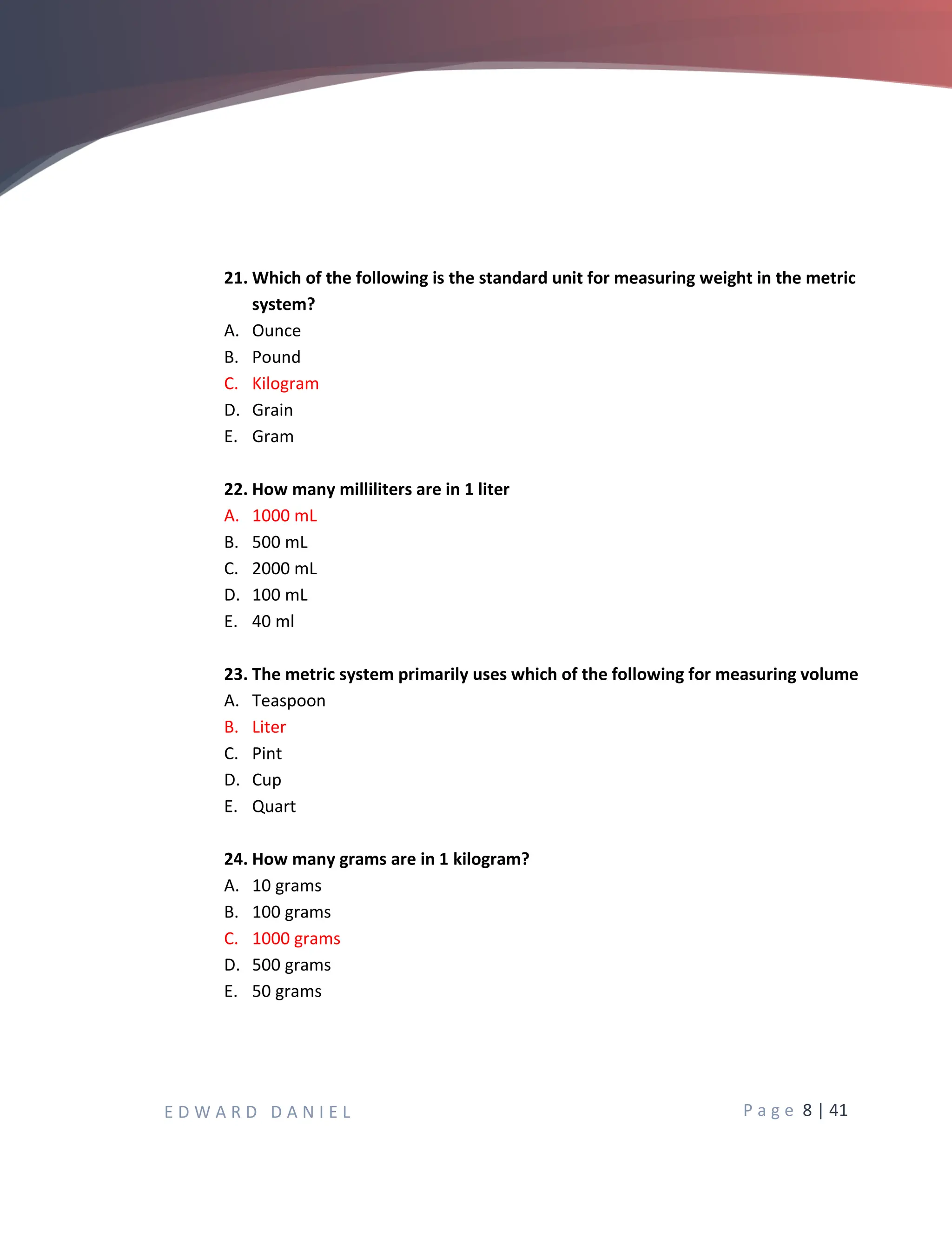 Kohat Region BS Nursing 3rd Semester Mathematics MCQS.pdf