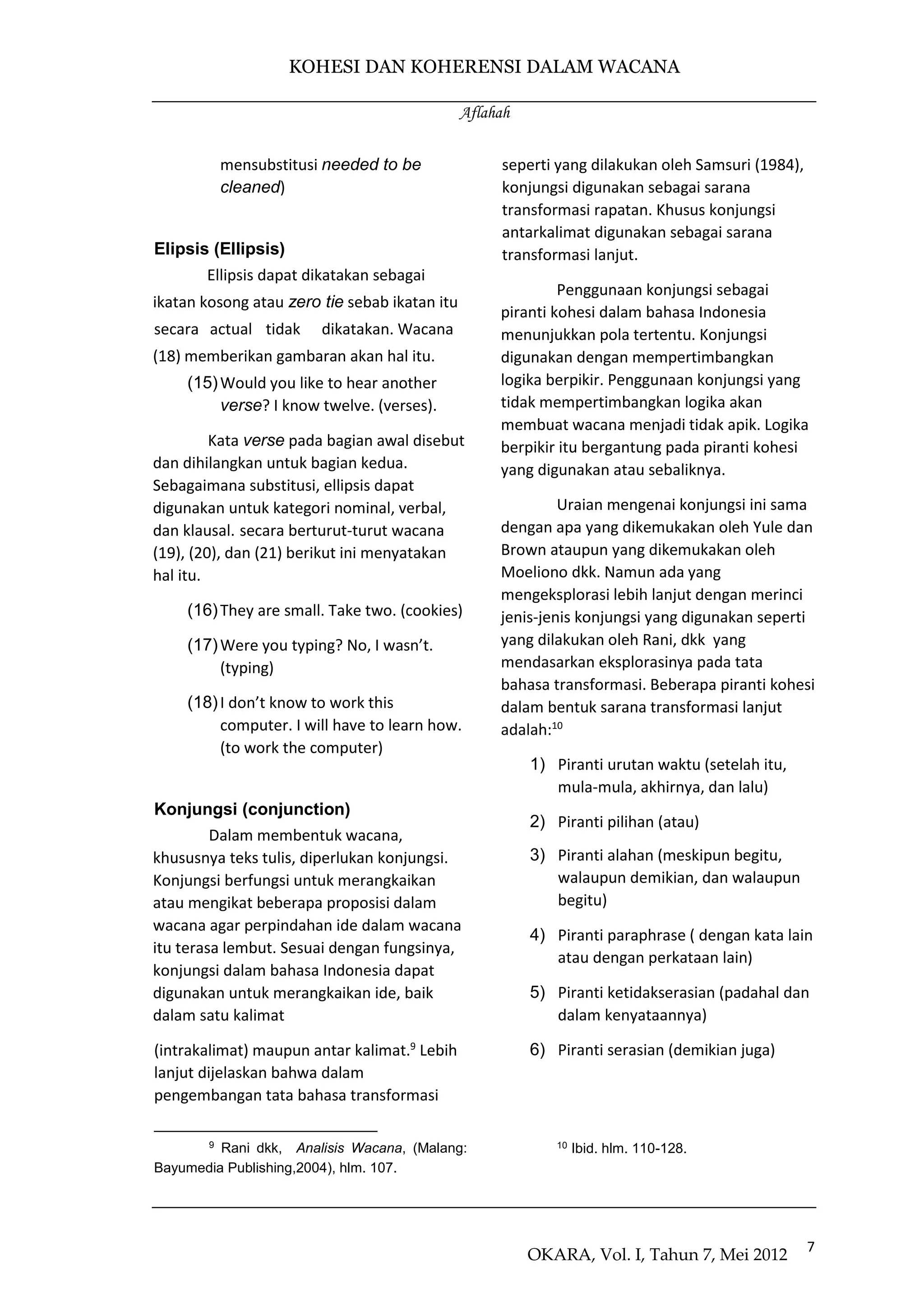 KOHESI DAN KOHERENSI DALAM WACANA.docx