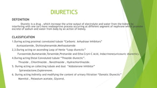 DIURETICS | PPT
