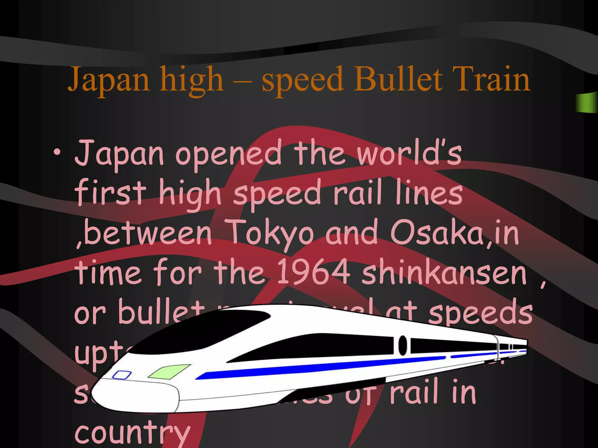 ppt on bullet trains | PPTX