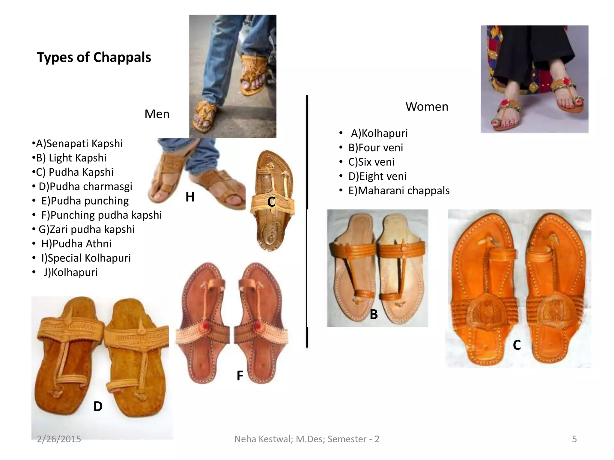 Kohlapuri chappal | PPTX