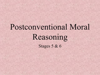 Kohlberg Theory of Moral Development | PPT