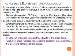 Kohlberg moral development | PPTX