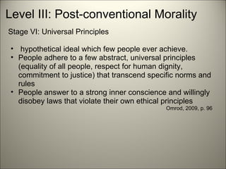 Kohlberg's theory of moral reasoning | PPT