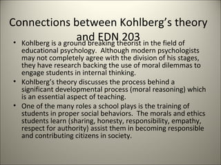 Kohlberg's theory of moral reasoning | PPT